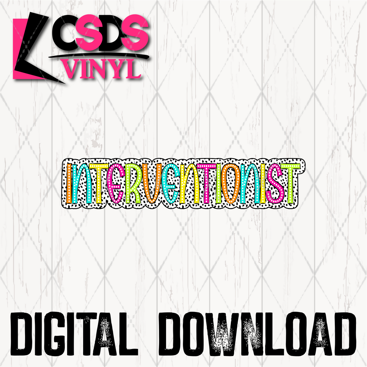 PNG0073 - Dalmatian Dot Interventionist - PNG Print File – CSDS Vinyl