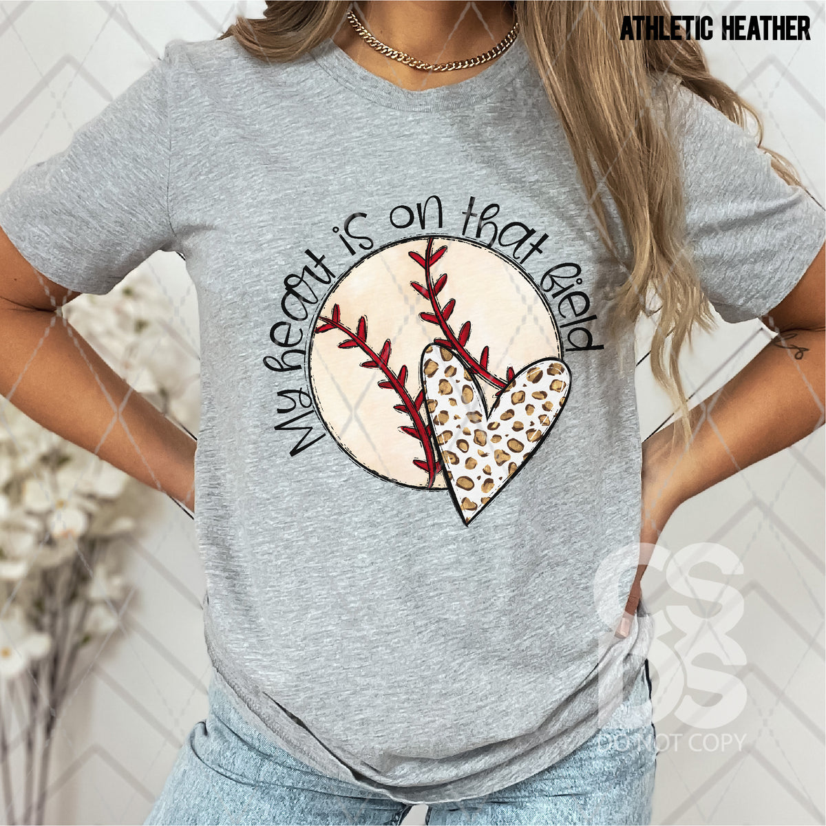 DTF Transfer - DTF002688 My Heart is on that Field Baseball – CSDS Vinyl