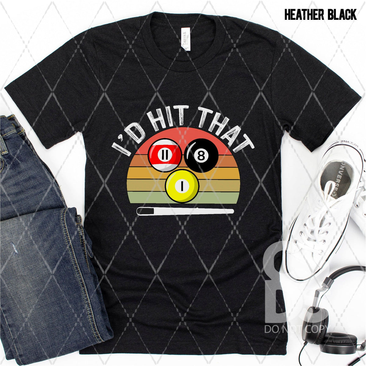 DTF Transfer - DTF003400 I'd Hit That Pool Balls and Que – CSDS Vinyl