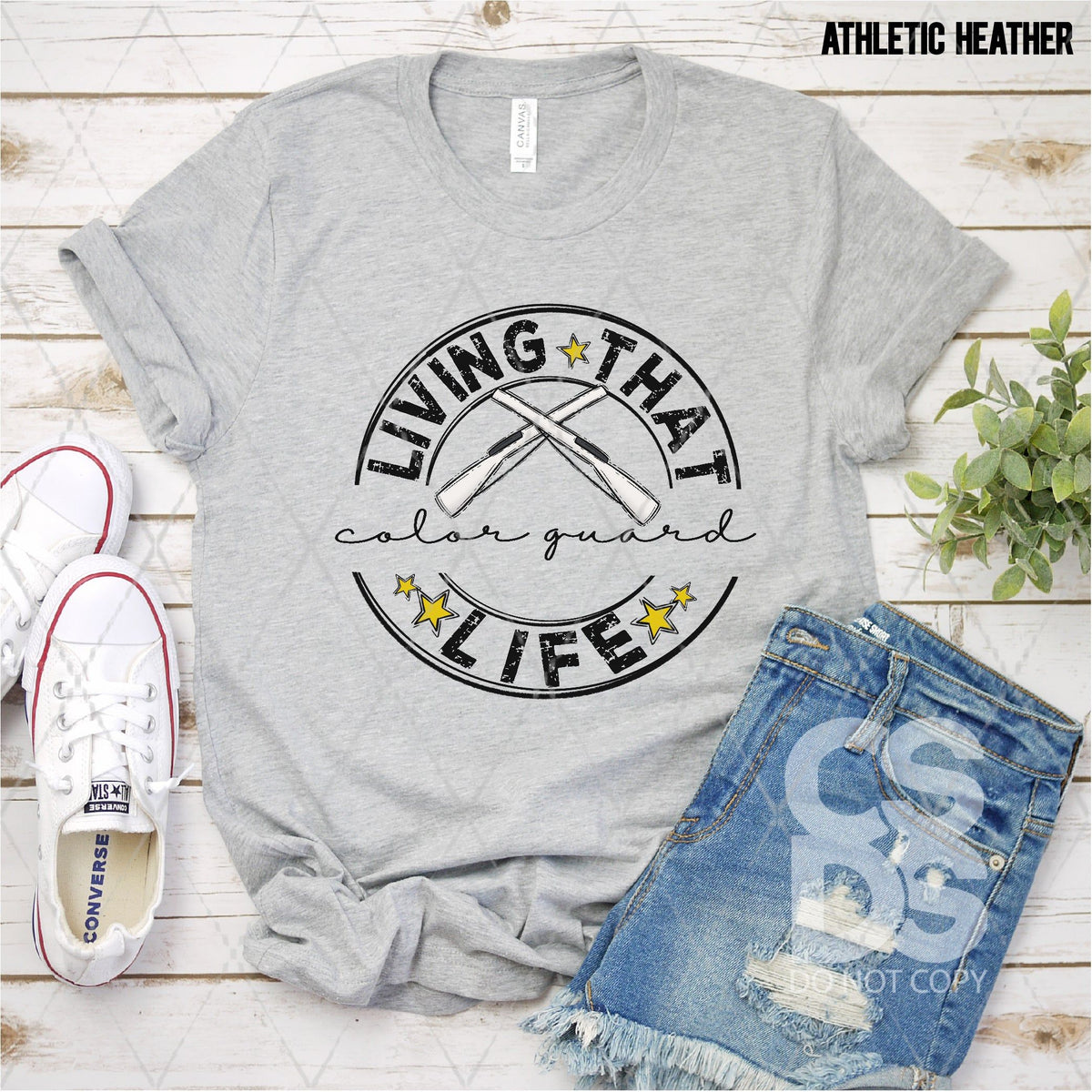 DTF Transfer - DTF003438 Living that Color Guard Life Rifle Black ...