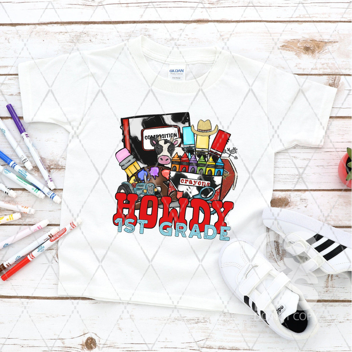 DTF Transfer - DTF003638 Howdy 1st Grade – CSDS Vinyl