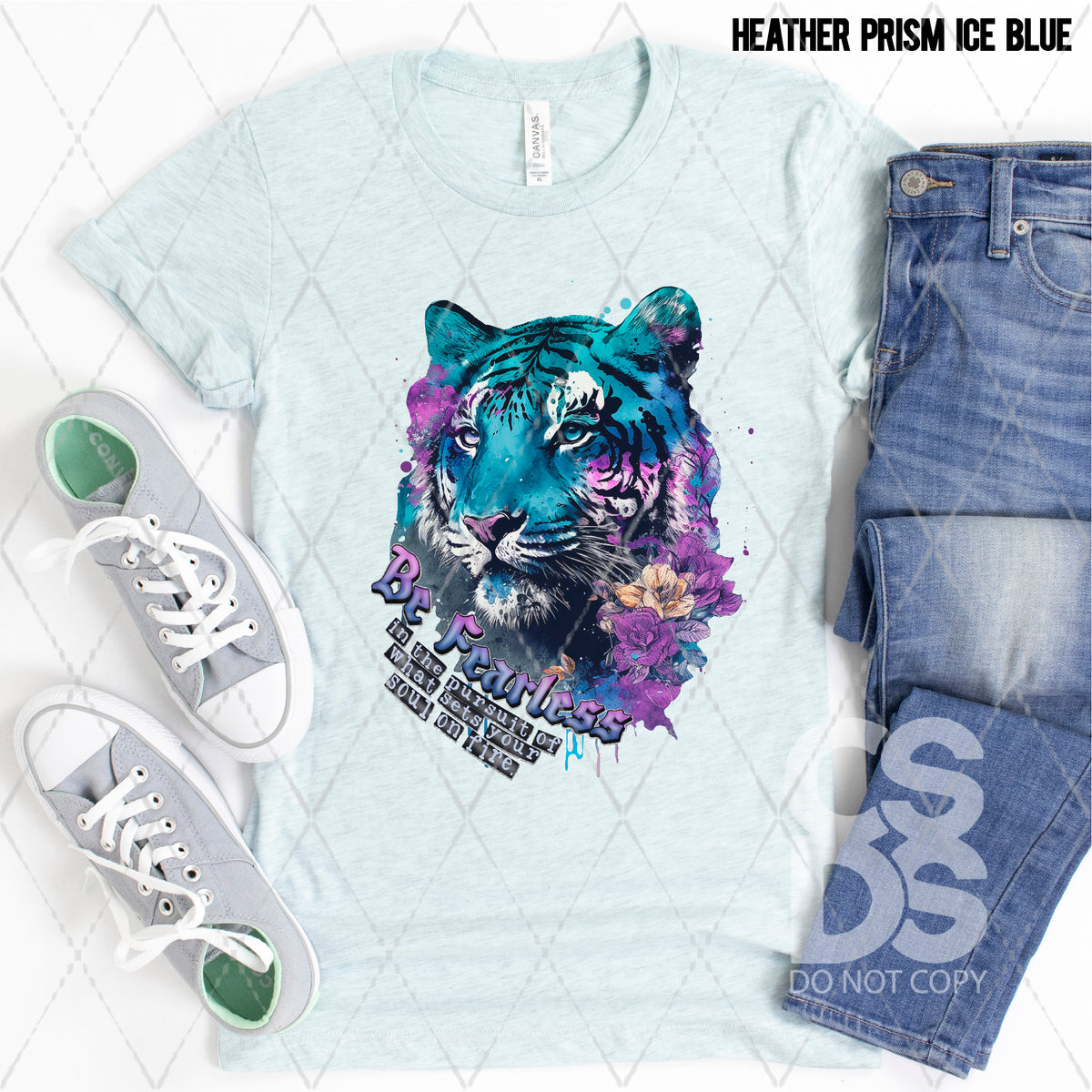 DTF Transfer - DTF003687 Be Fearless Tiger – CSDS Vinyl