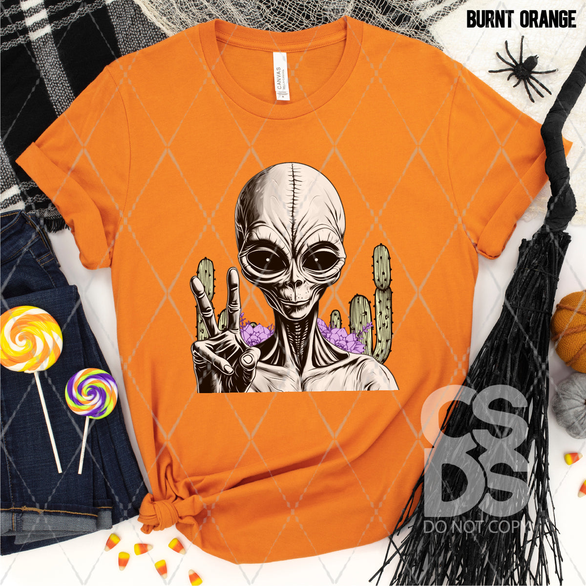 DTF Transfer - DTF003999 Alien Peace – CSDS Vinyl