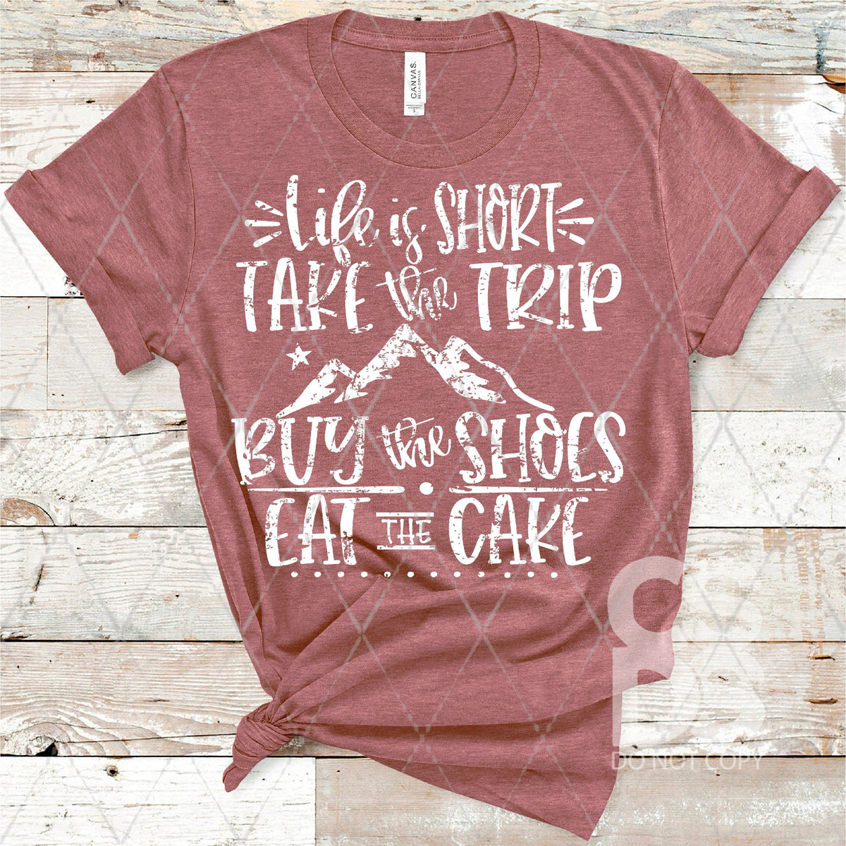 DTF Transfer - DTF004312 Life is Short White – CSDS Vinyl