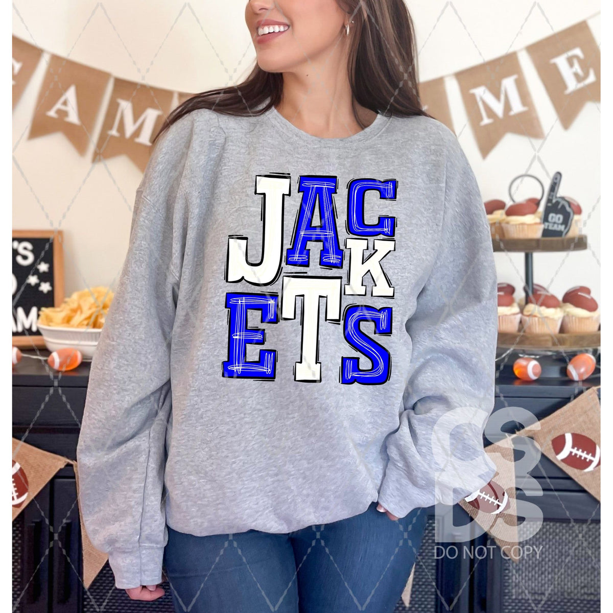 DTF Transfer - DTF006348 Sporty Mascot Jackets Royal White – CSDS Vinyl