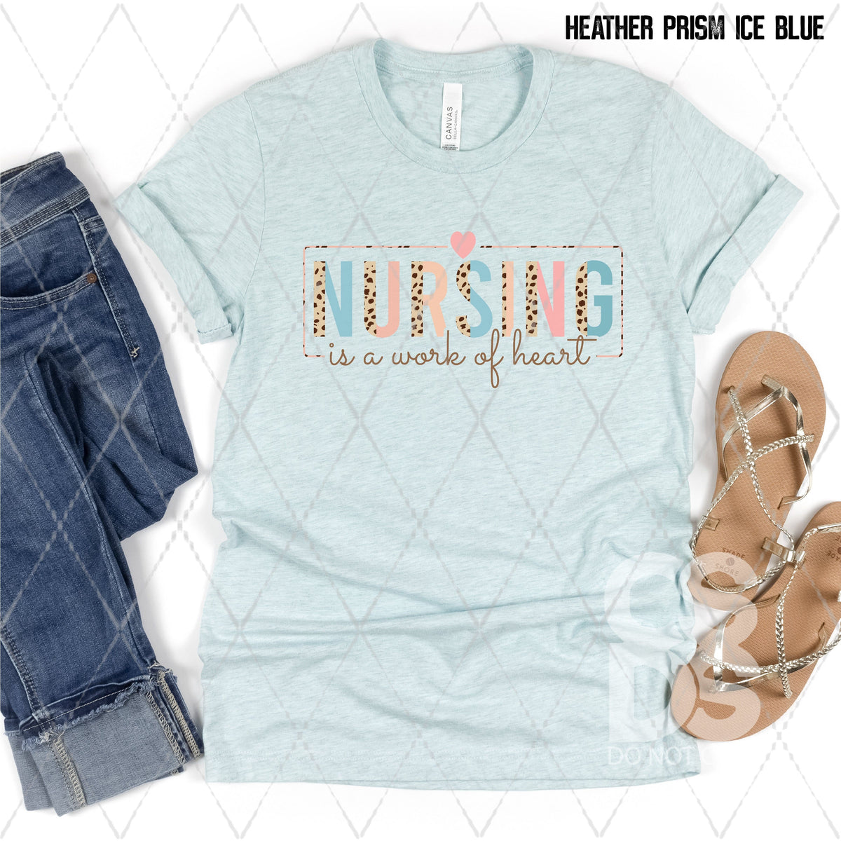 DTF Transfer - DTF008239 Nursing is a Work of Heart – CSDS Vinyl