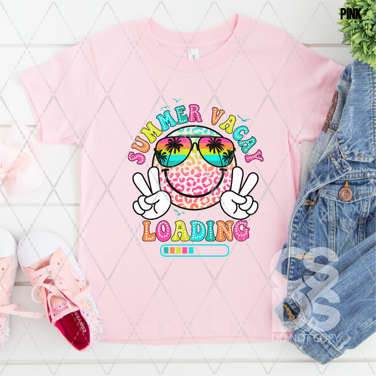 DTF Transfer - DTF008778 Summer Vacay Loading Smile – CSDS Vinyl