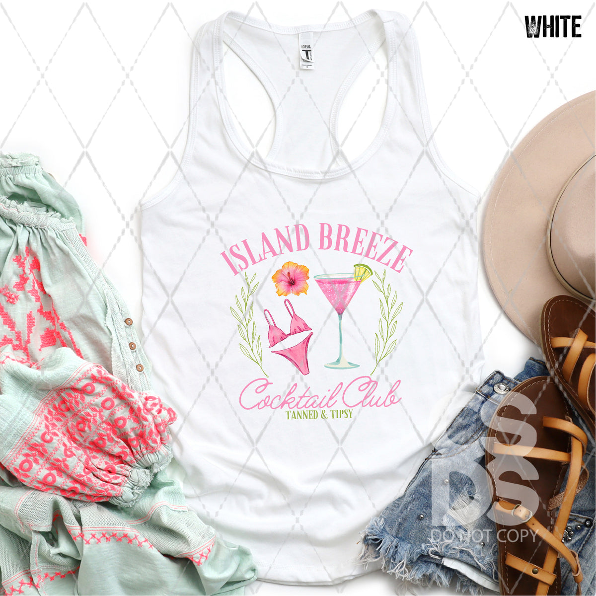 DTF Transfer - DTF008787 Island Breeze Cocktail Club – CSDS Vinyl