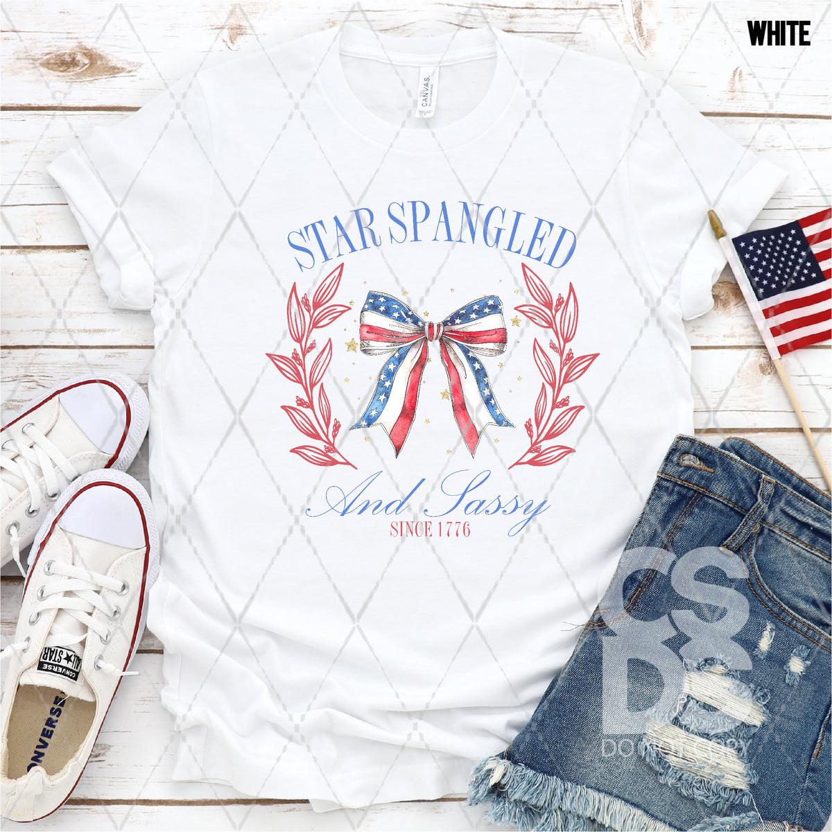 DTF Transfer - DTF008876 Star Spangled and Sassy Since 1776 – CSDS Vinyl