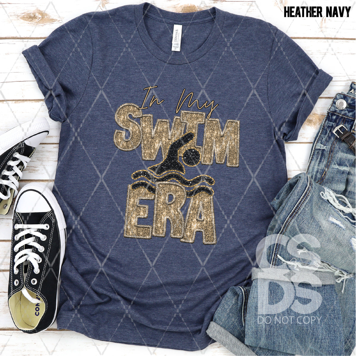 DTF Transfer - DTF008944 In My Swim Era Faux Glitter/Embroidery – CSDS ...