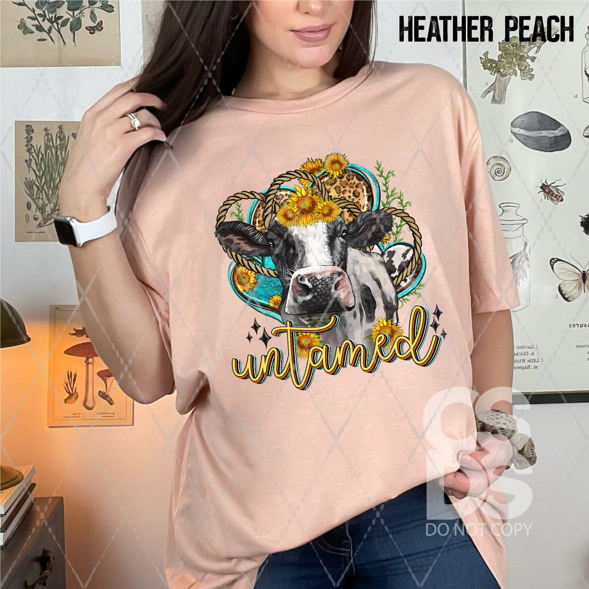 DTF Transfer - DTF010027 Untamed Cow – CSDS Vinyl