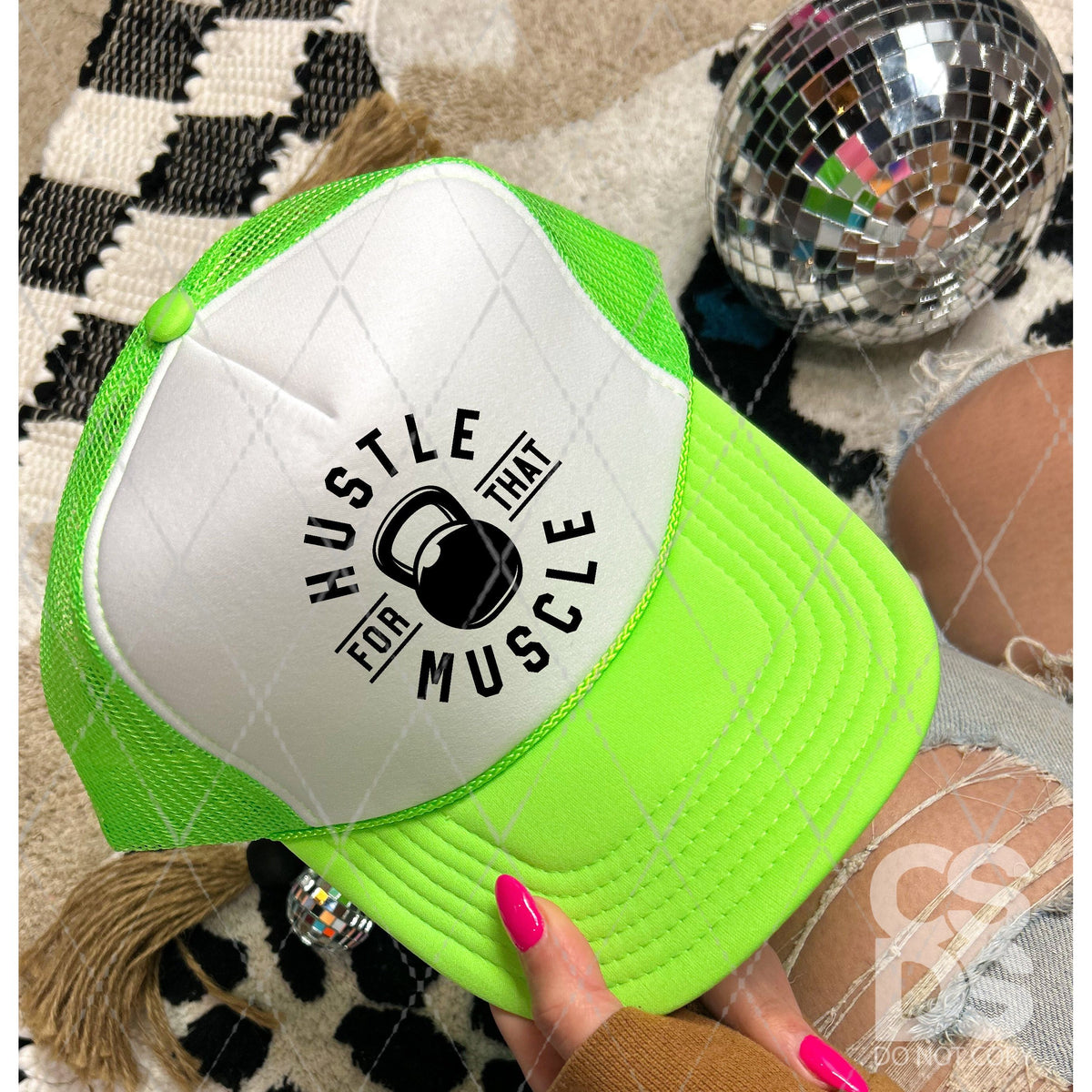 DTF Transfer - DTF011163 Hustle for the Muscle Black – CSDS Vinyl