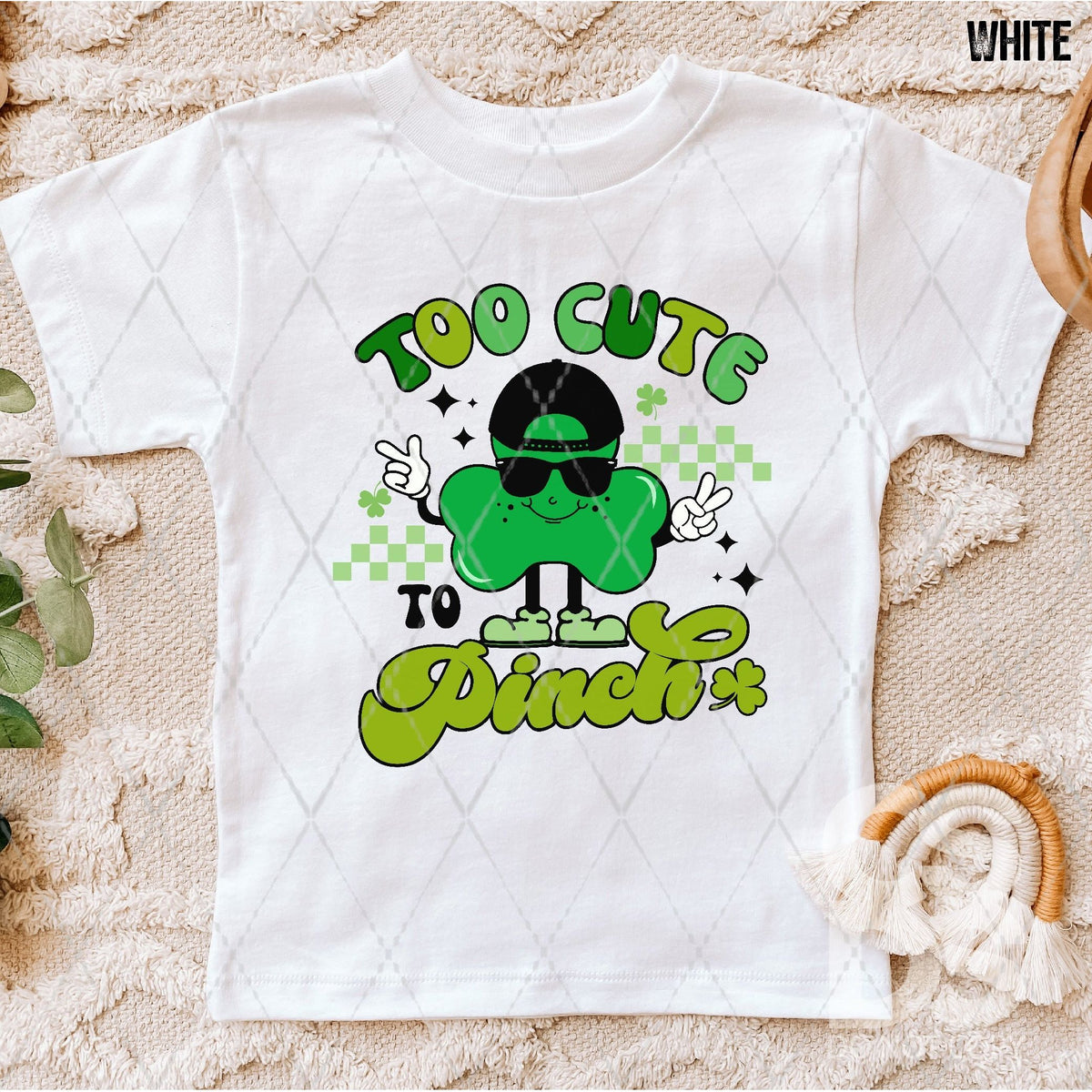 DTF Transfer - DTF011339 Too Cute to Pinch Boy Clover – CSDS Vinyl