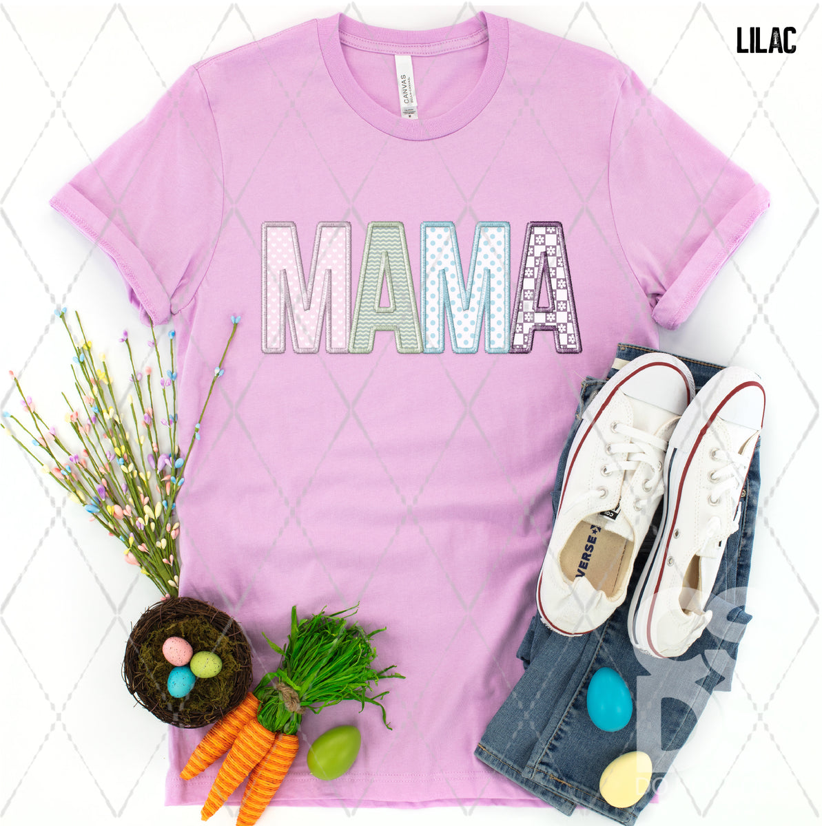 DTF Transfer - DTF011461 Faux Embroidery Spring Mama – CSDS Vinyl