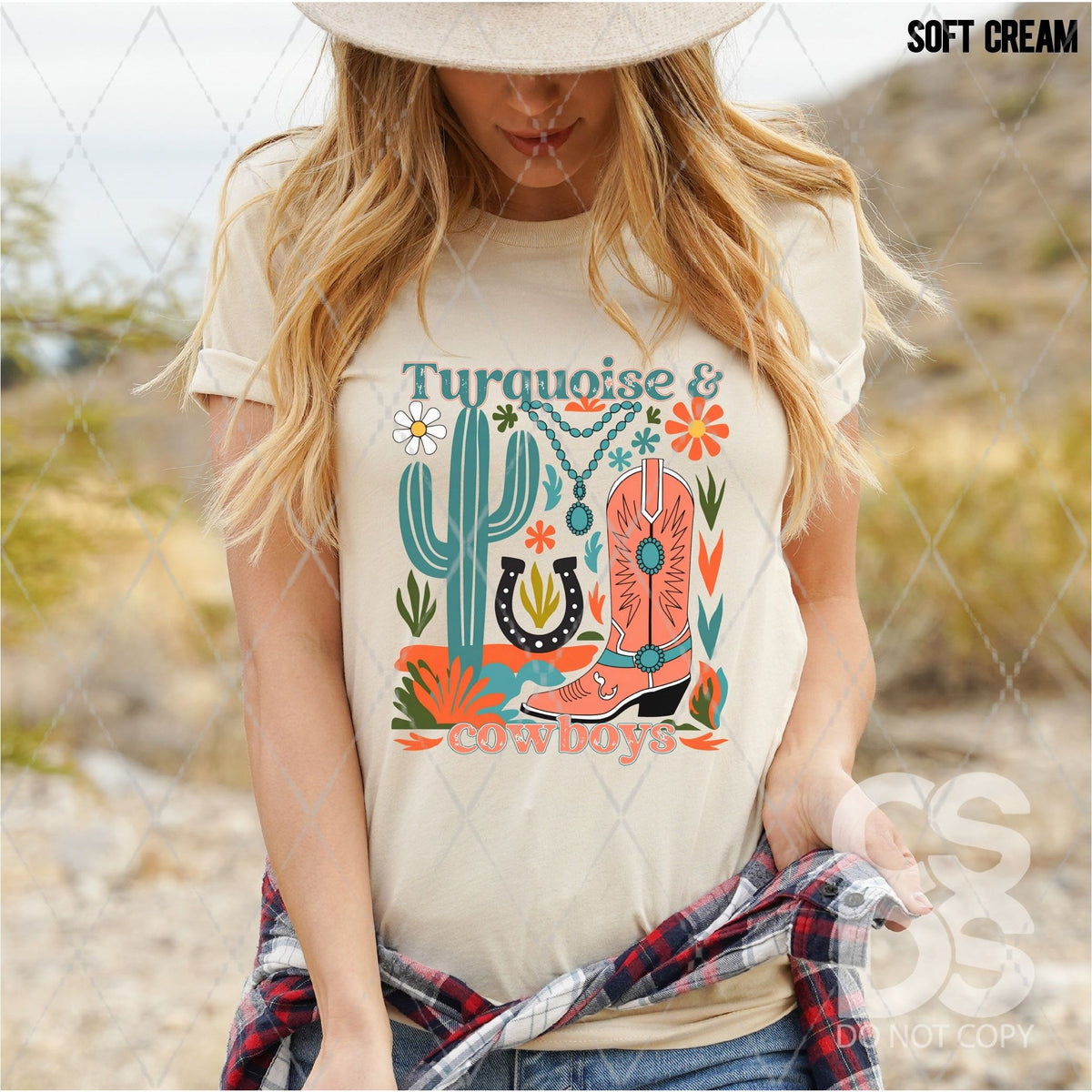 DTF Transfer - DTF011820 Turquoise & Cowboys – CSDS Vinyl