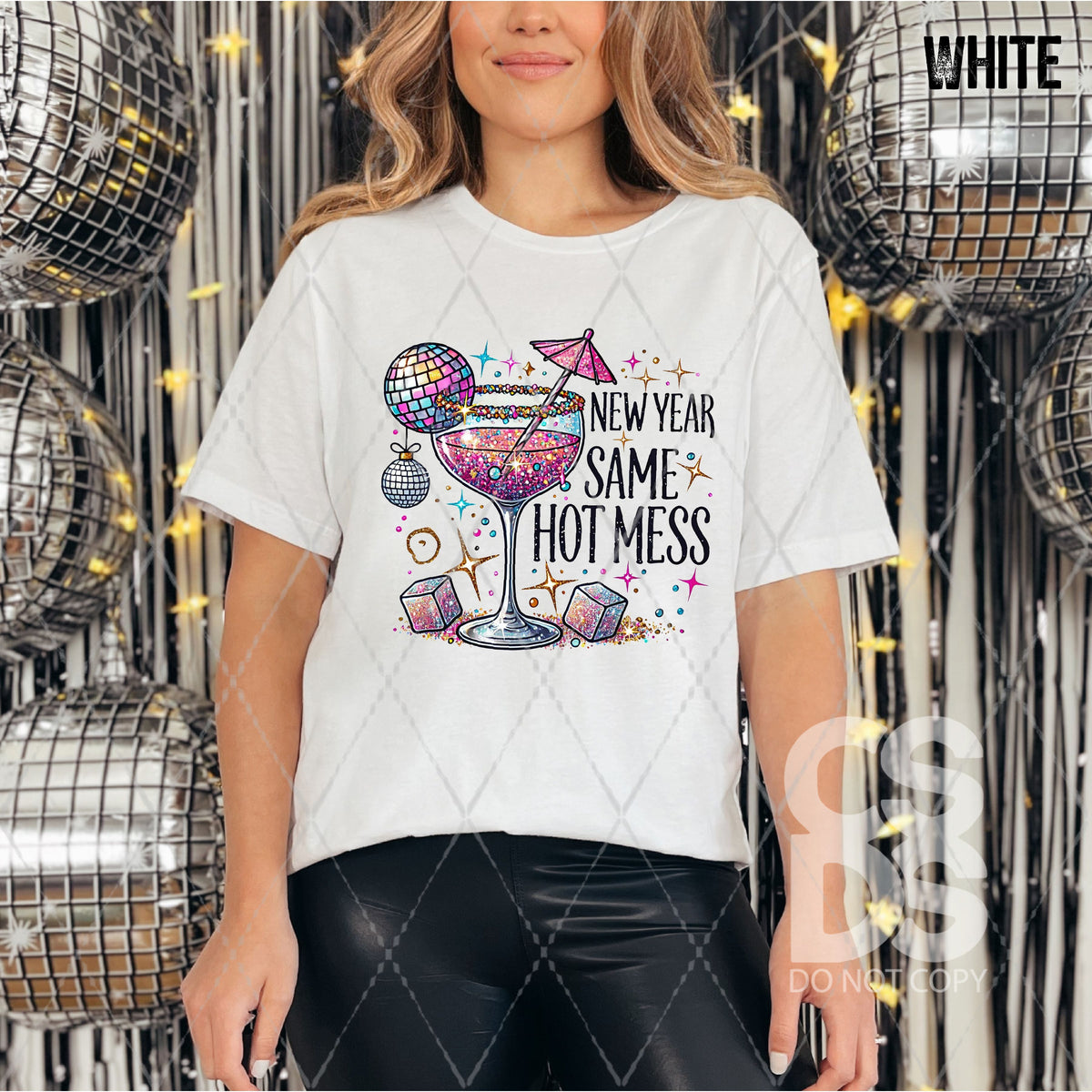 DTF Transfer - DTF014197 New Year Same Hot Mess – CSDS Vinyl