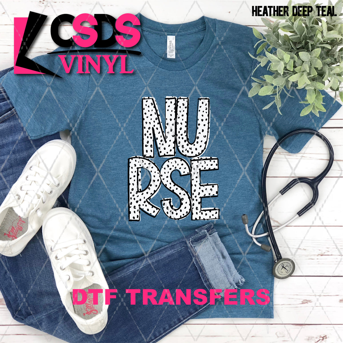 DTF Transfer - DTFCUSTOM251 - Dottie Lou Black and White Custom Text ...