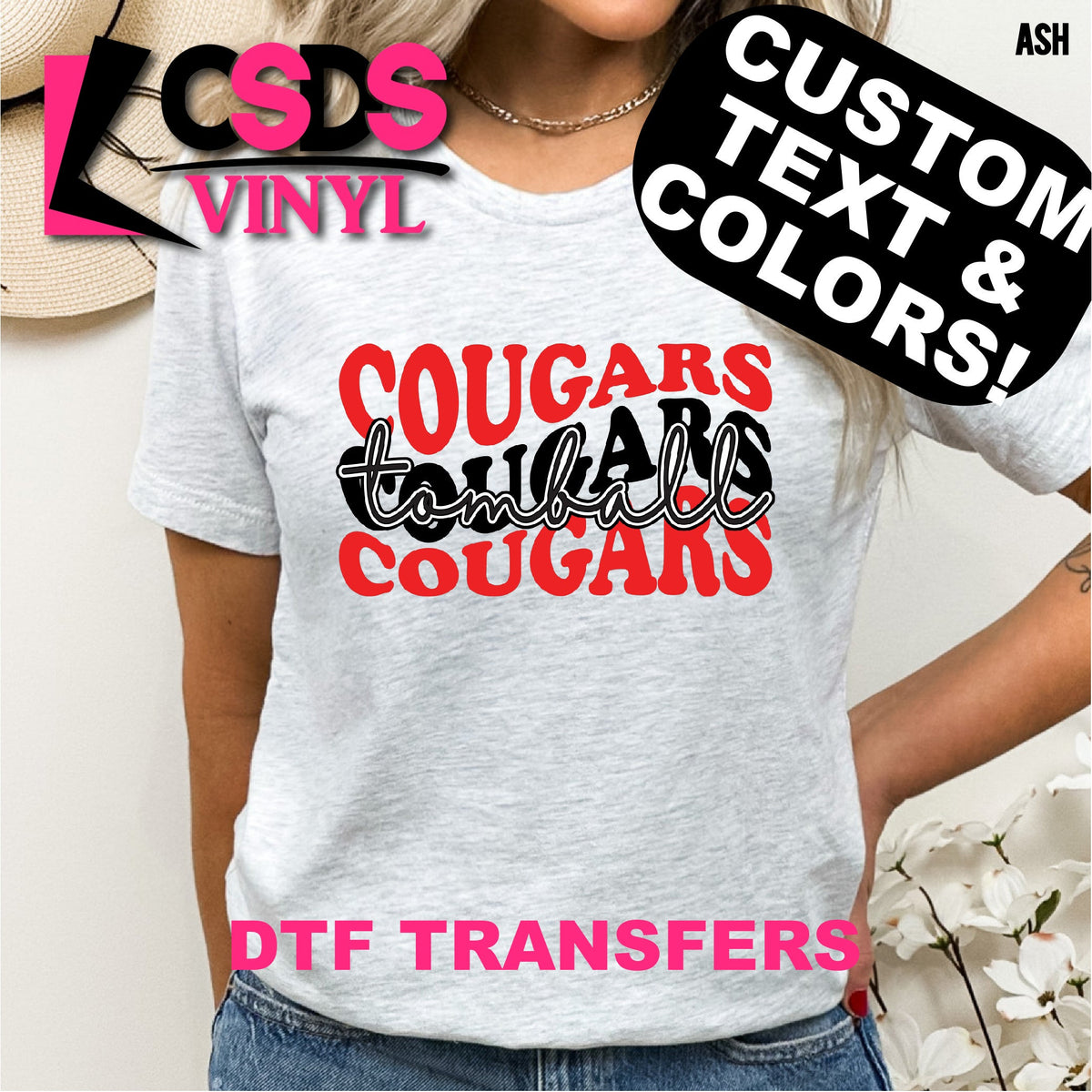 DTF Transfer - DTFCUSTOM95 Wavy Text with Custom Script – CSDS Vinyl