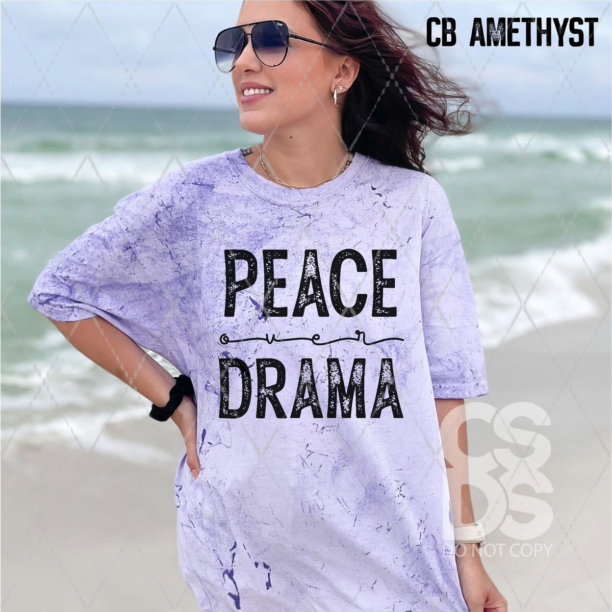 Screen Print Transfer - SCR4622 Peace Over Drama - Black – CSDS Vinyl