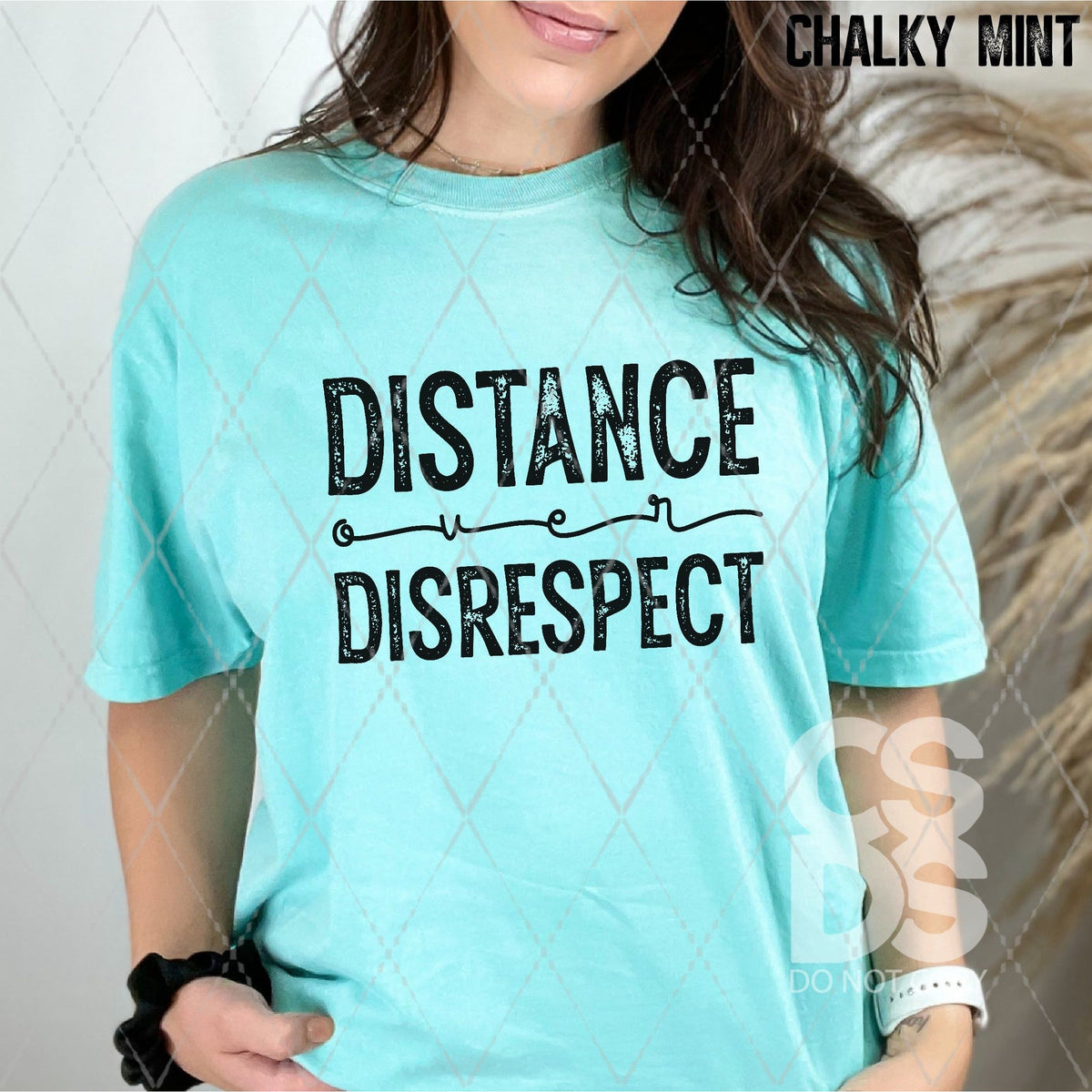 Screen Print Transfer - SCR4623 Distance Over Disrespect - Black – CSDS ...