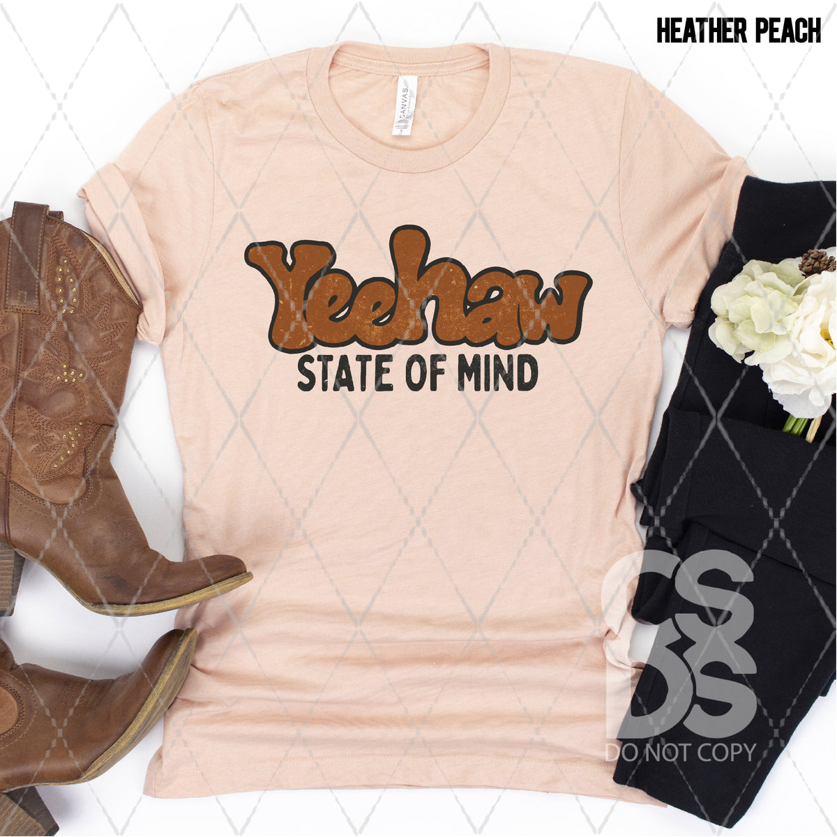 DTF Transfer - DTF001655 Yeehaw State of Mind – CSDS Vinyl