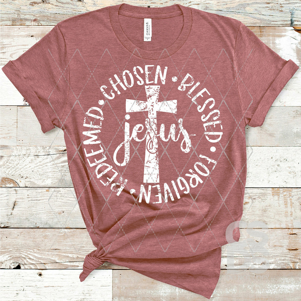 Screen Print Transfer - SCR0156 Jesus Cross - White – CSDS Vinyl