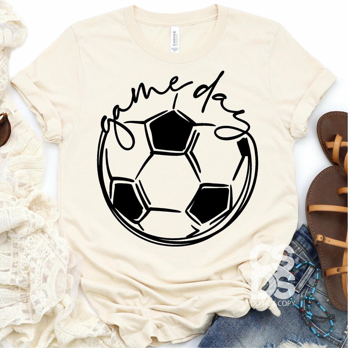 Screen Print Transfer - Game Day Soccer - Black – CSDS Vinyl