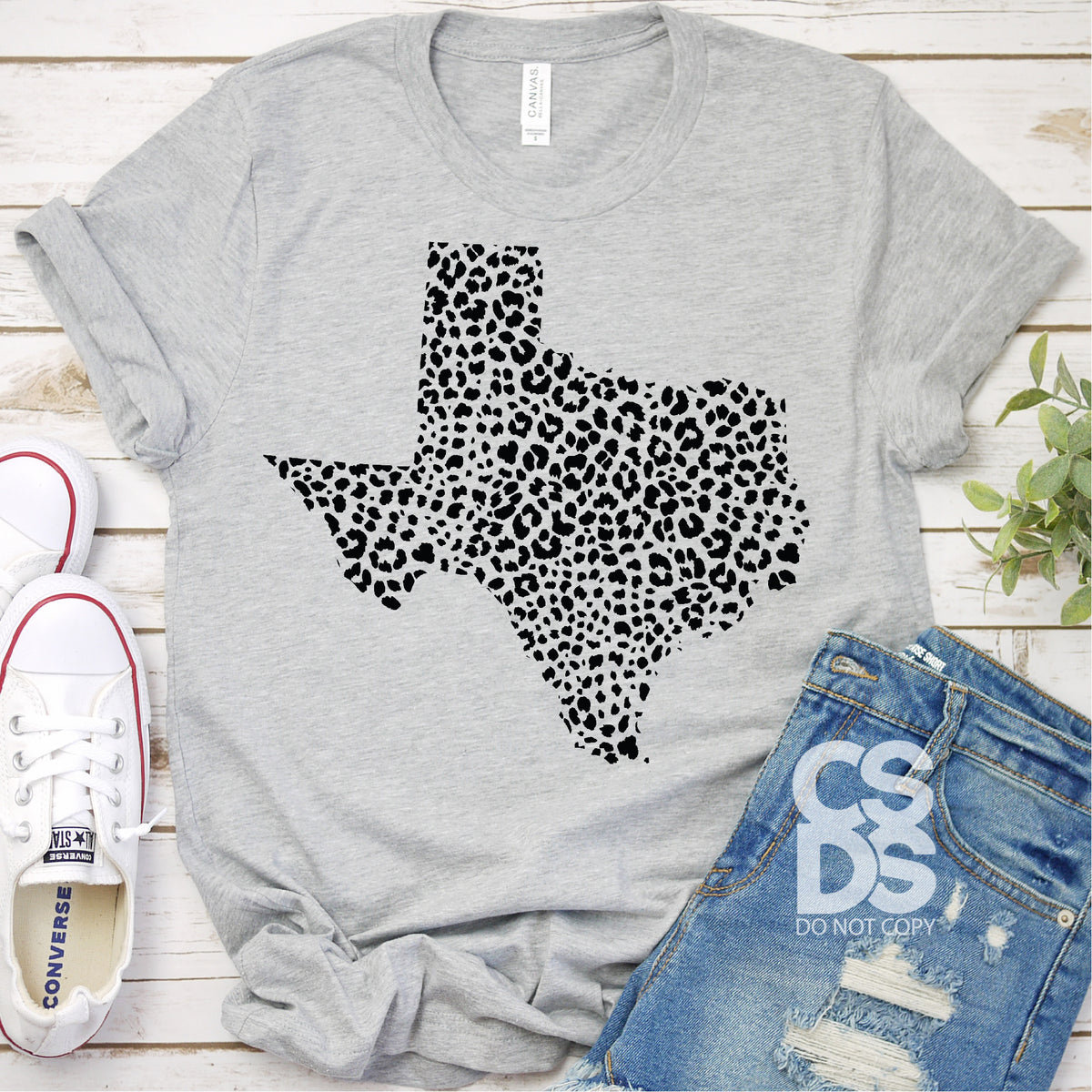 Screen Print Transfer - Leopard Texas - Black – CSDS Vinyl