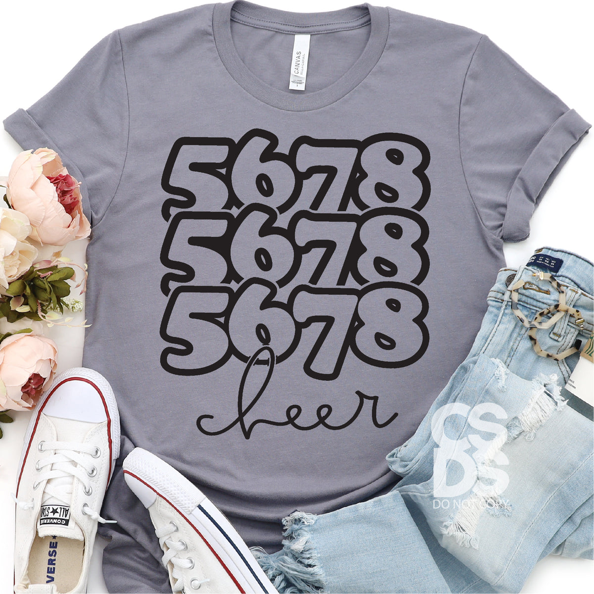 Screen Print Transfer - 5678 Cheer - Black – CSDS Vinyl