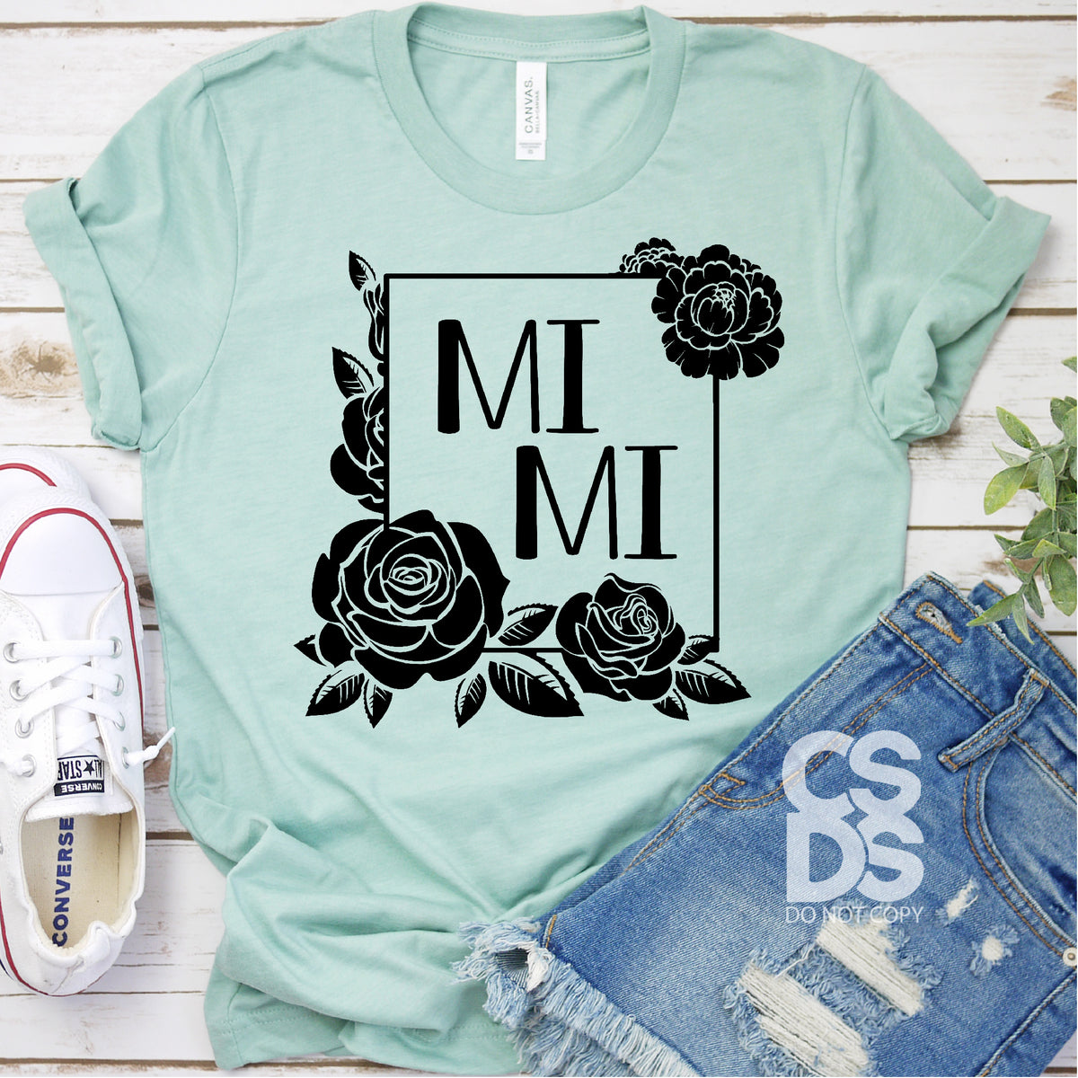 Screen Print Transfer - Floral MiMi- Black – CSDS Vinyl