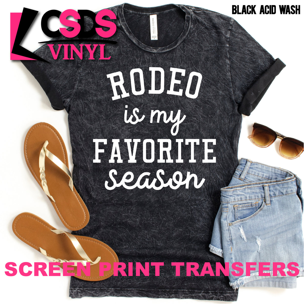 Screen Print Transfer - Rodeo is My Favorite Season - White – CSDS Vinyl