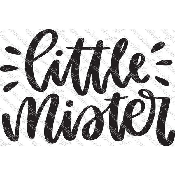 SVG0027 - Little Mister - SVG Cut File – CSDS Vinyl